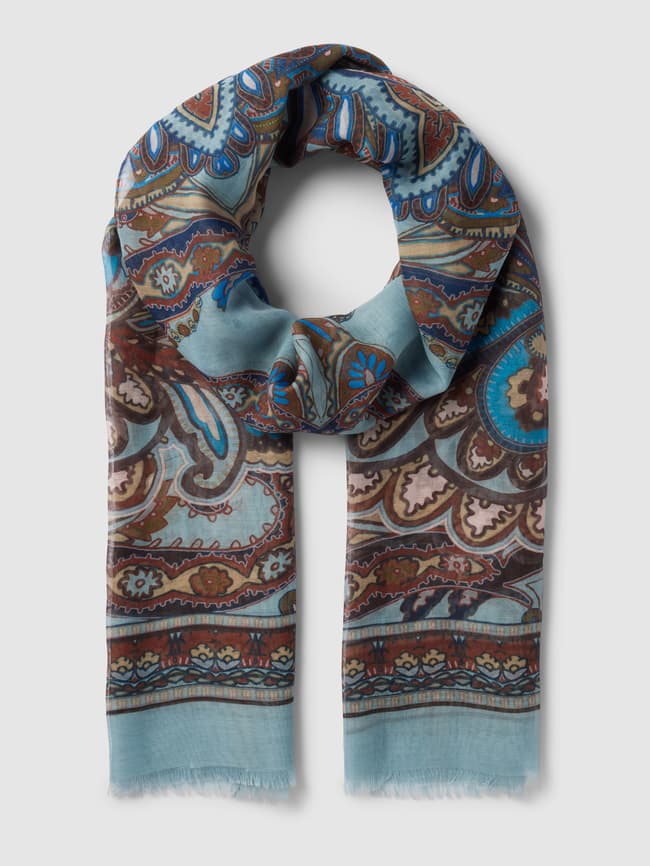 Fraas Schal mit Paisley-Muster und rechteckiger Form (blau) online kaufen