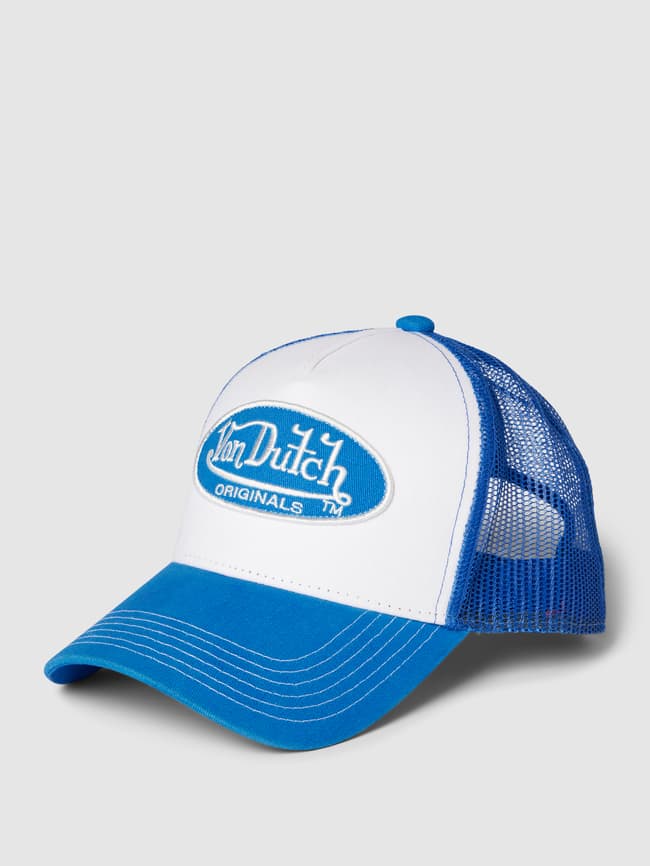 Von Dutch Cap mit Label-Patch Modell 'BOSTON' (blau) online kaufen