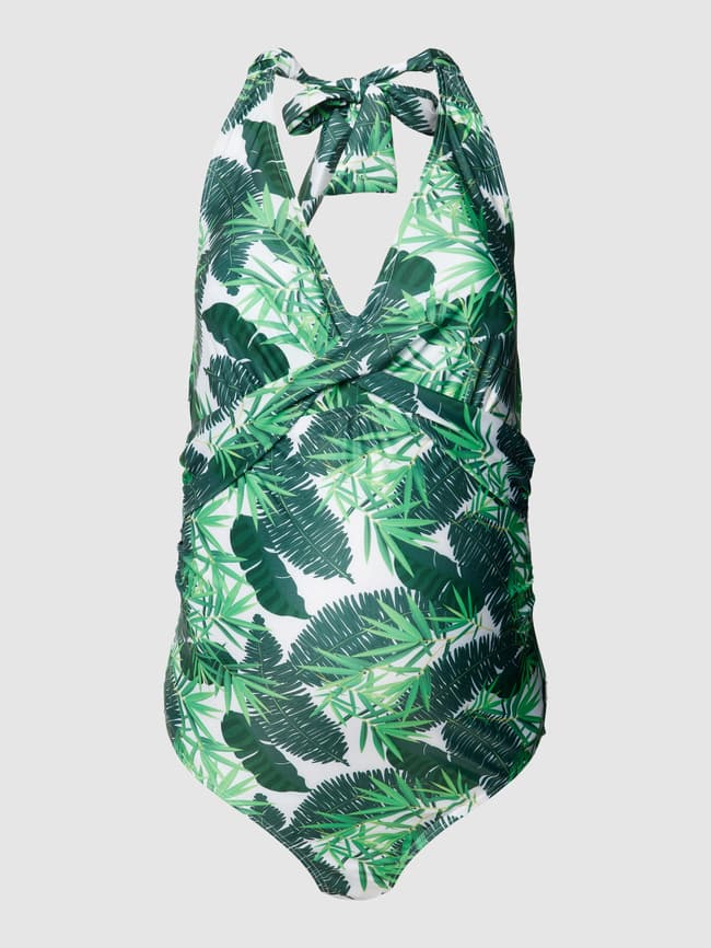 Mamalicious Umstands-Badeanzug mit Allover-Muster Modell 'Gaia' (grün ...