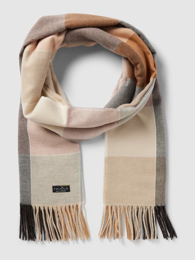 Fraas Schal mit Allover-Muster (camel) online kaufen