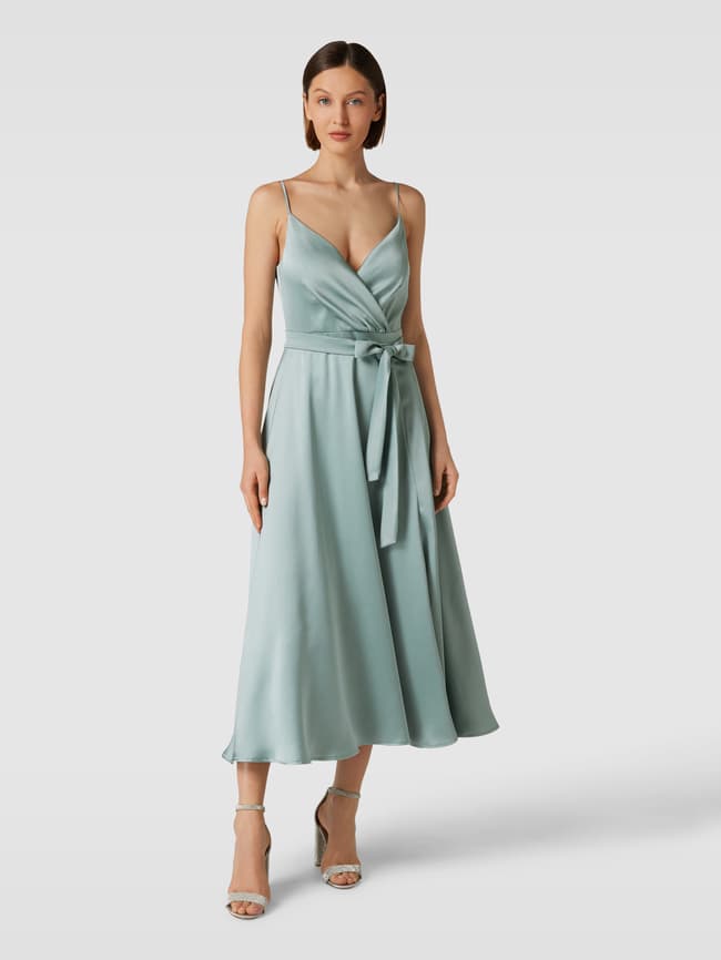 Paradi Cocktailjurk met V-hals in rietgroen online kopen | P&C