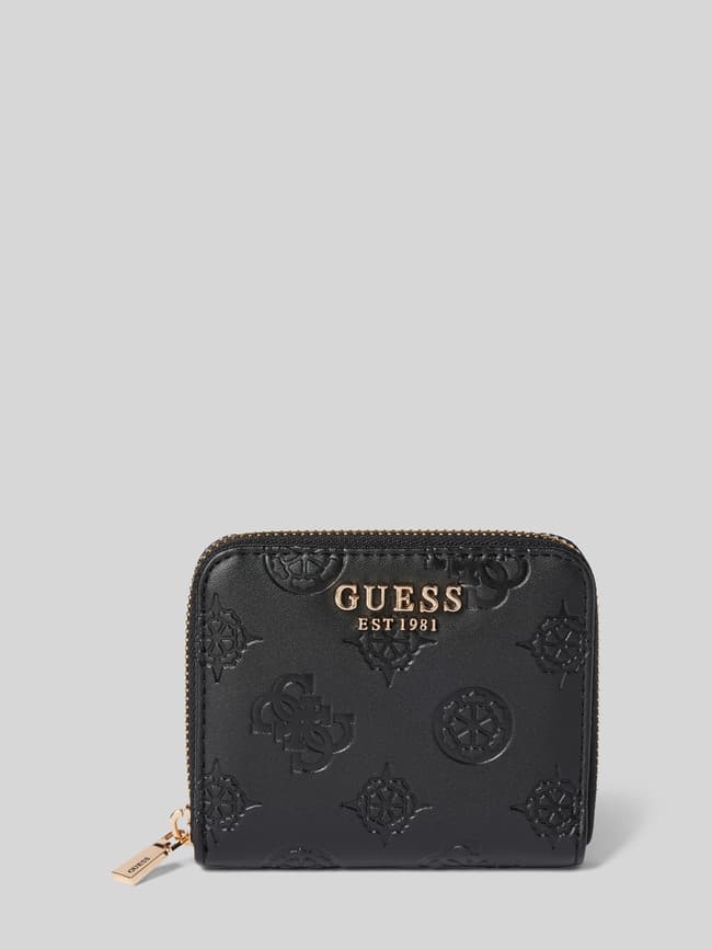 Guess Portemonnaie mit Label-Applikation Modell 'JENA' (black) online ...