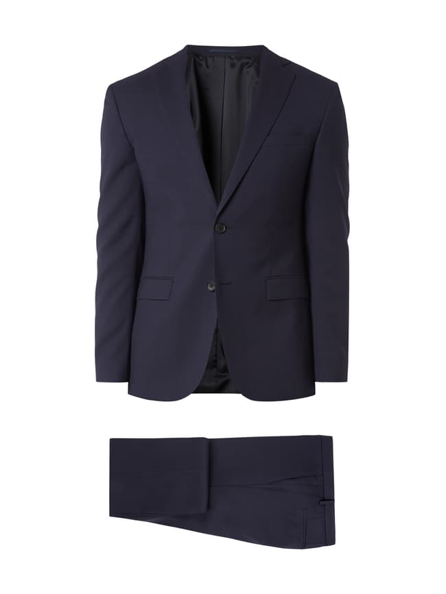 BOSS Anzug aus reiner Schurwolle Super 100 Qualitat marine online kaufen