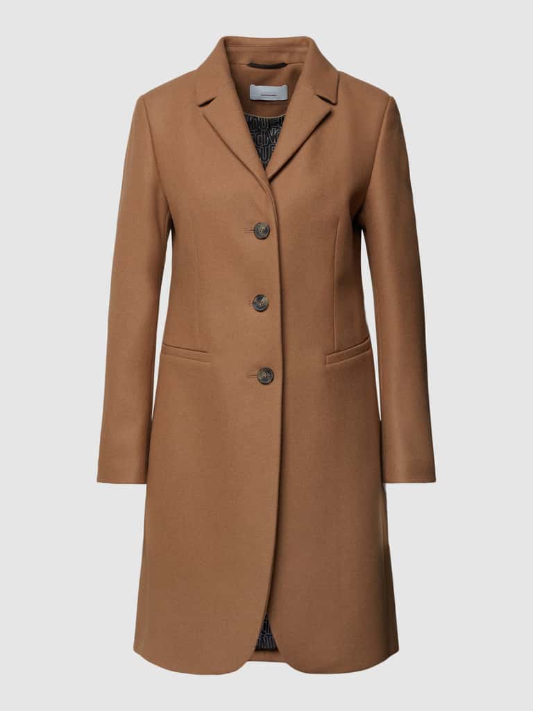 Cinque Lange jas met strookzakken, model 'CITORA' in camel online kopen ...