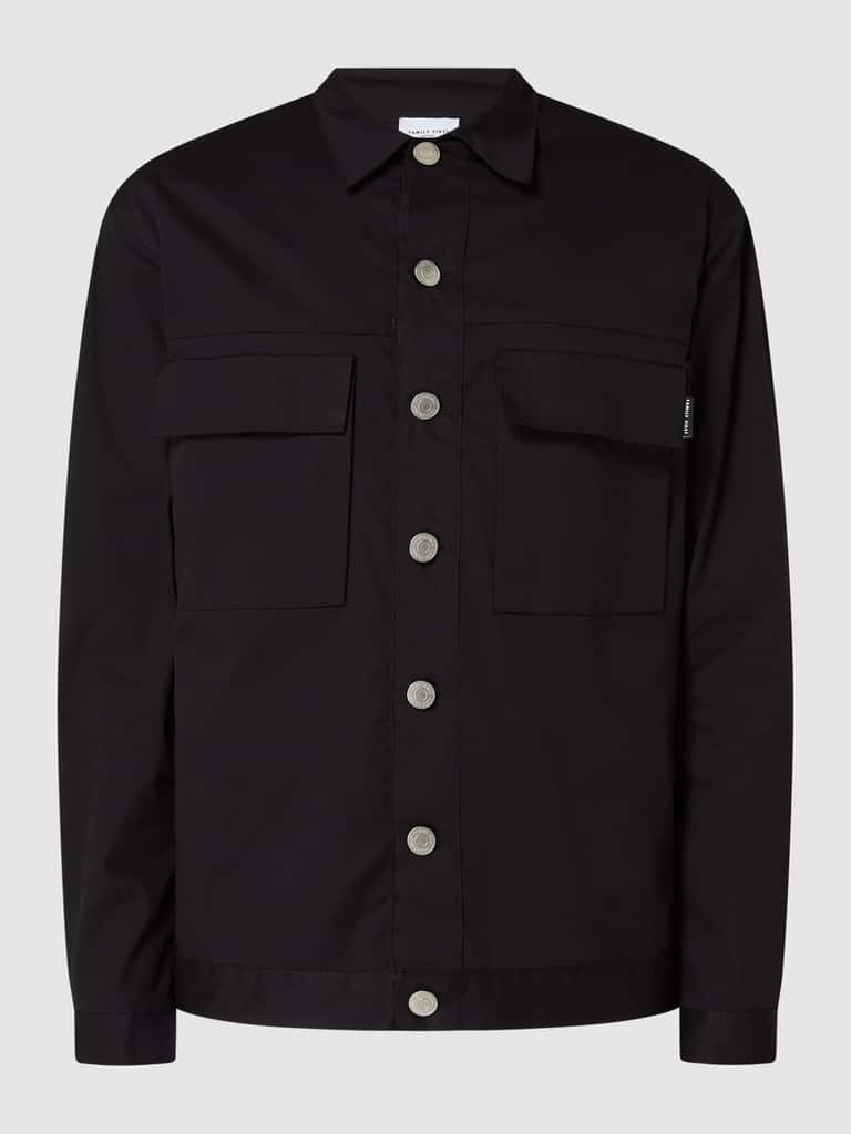 Family First Milano Hemdjacke mit Pattentaschen (schwarz) online kaufen
