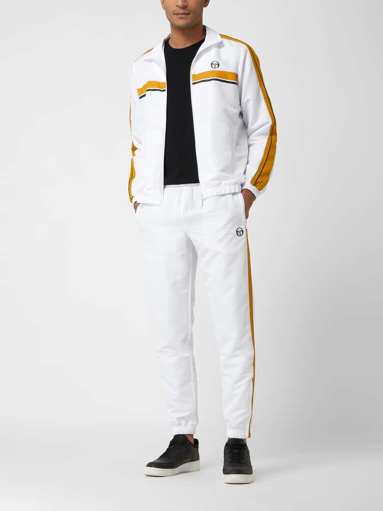 SERGIO TACCHINI Trainingspak met contrastdetails, model 'Agave' in wit ...
