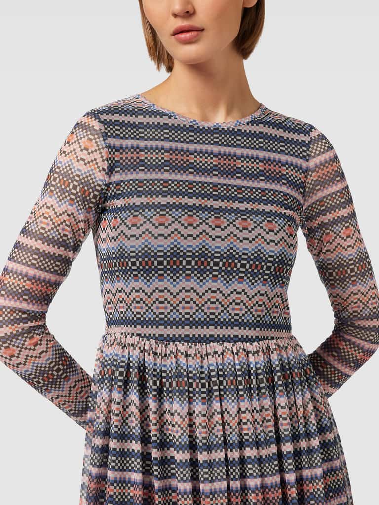 Rich & Royal Midi-jurk met all-over motief in zwart online kopen | P&C