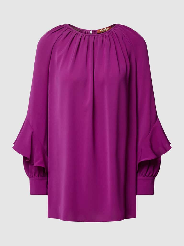 Max Mara Studio Bluse mit Knopfverschluss Modell 'OMBROSA' (purple ...