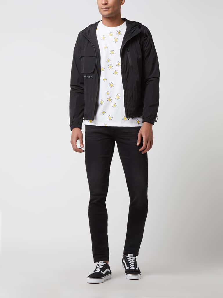 Family First Milano Windbreaker mit Kapuze (schwarz) online kaufen