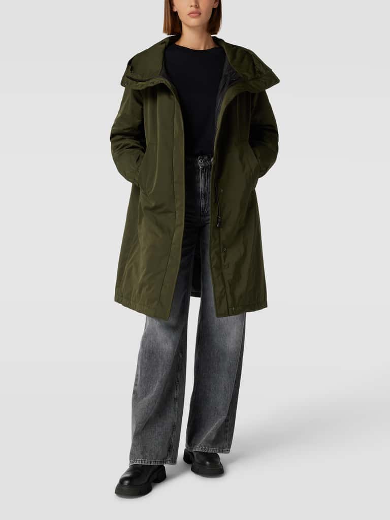 Fuchs Schmitt Mantel mit Label-Detail (olivgrün) online kaufen