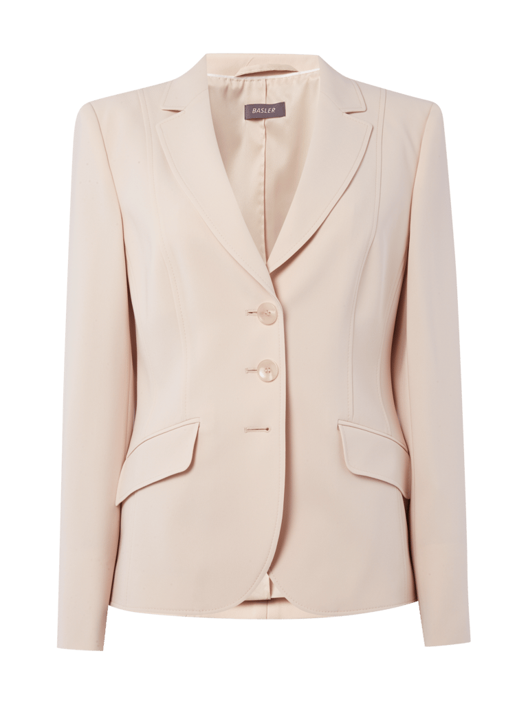 Basler Blazer mit Reverskragen und Teilungsnähten (sand) online kaufen