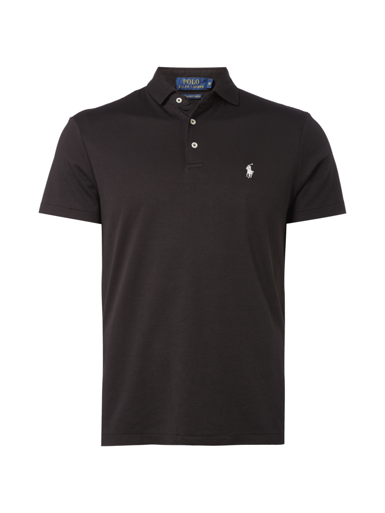 Polo Ralph Lauren Slim Fit Poloshirt aus Pima-Baumwolle (black) online ...