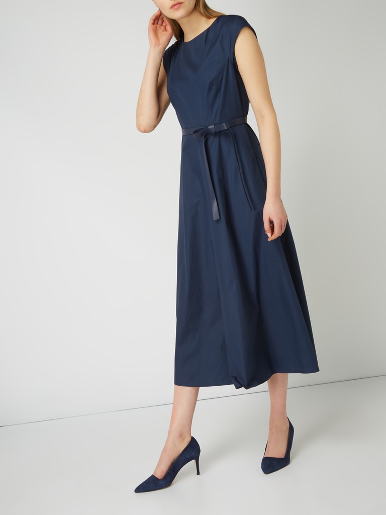 Max Mara Studio Kleid mit Taillengürtel (marineblau) online kaufen
