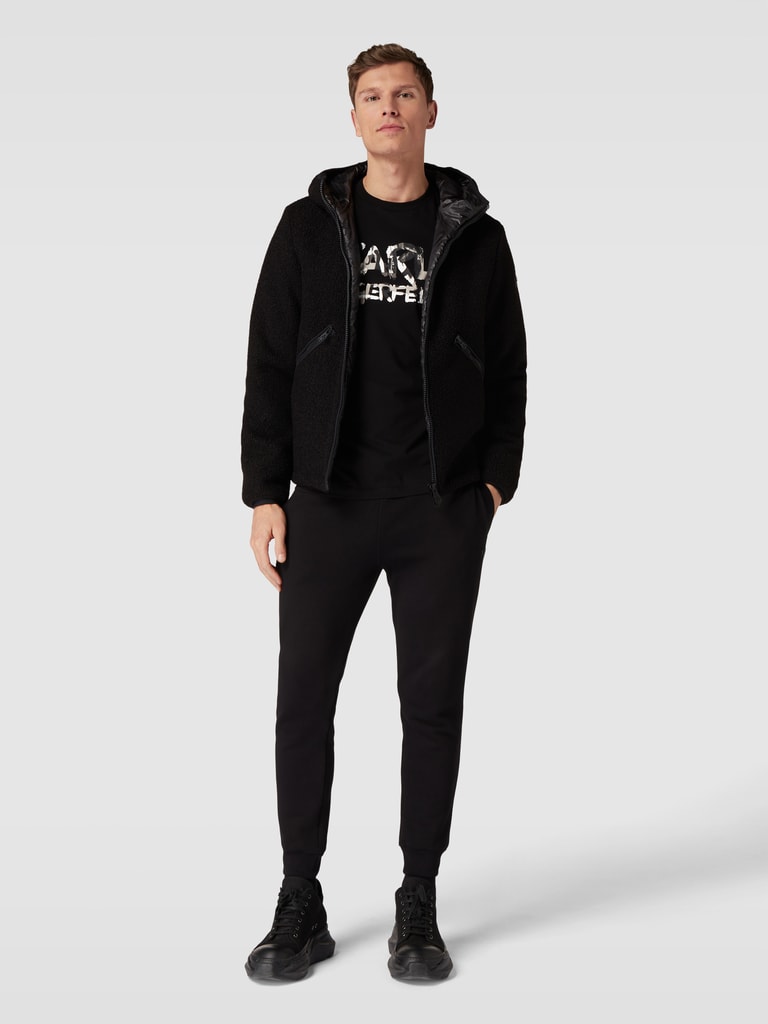 Karl Lagerfeld T-Shirt mit Label-Print (black) online kaufen