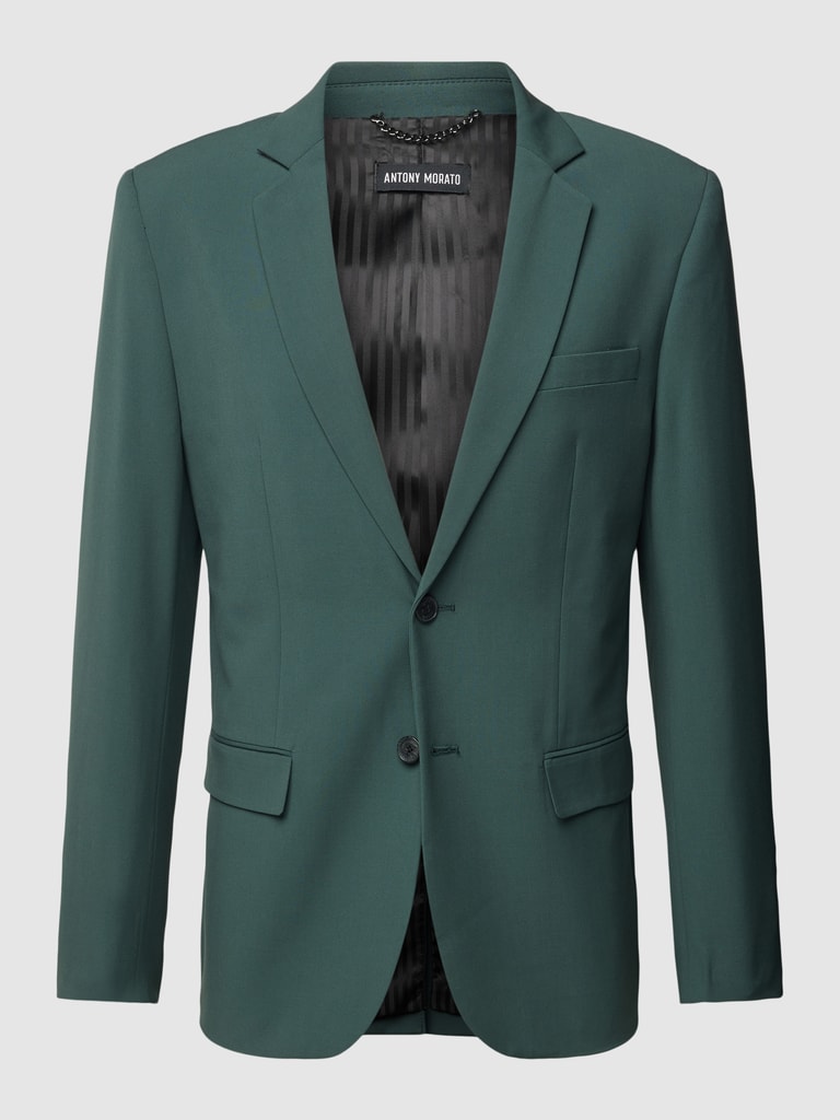 Antony Morato 2-knoops colbert met reverskraag in flessengroen online ...