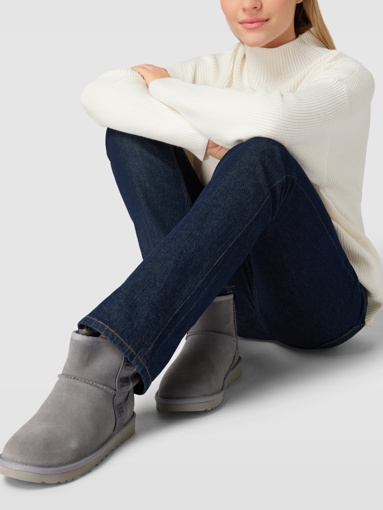 UGG Boots mit Label-Print Modell 'CLASSIC MINI' (hellgrau) online kaufen