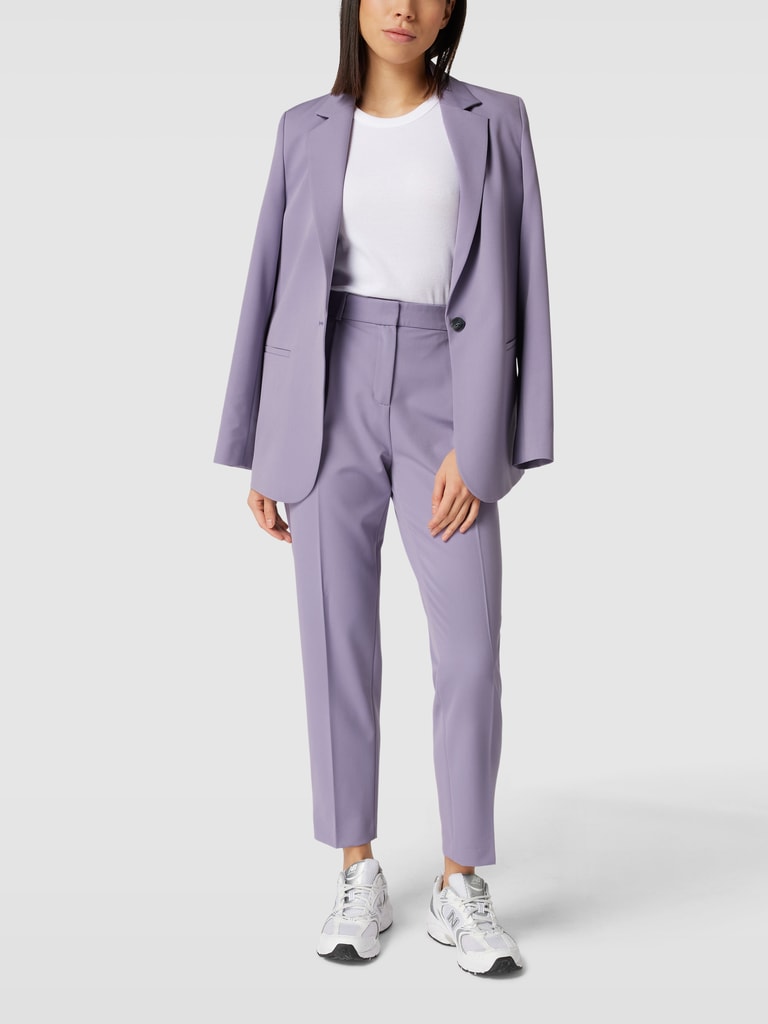 Jake*s Collection Bandplooibroek met Franse steekzakken in paars online ...