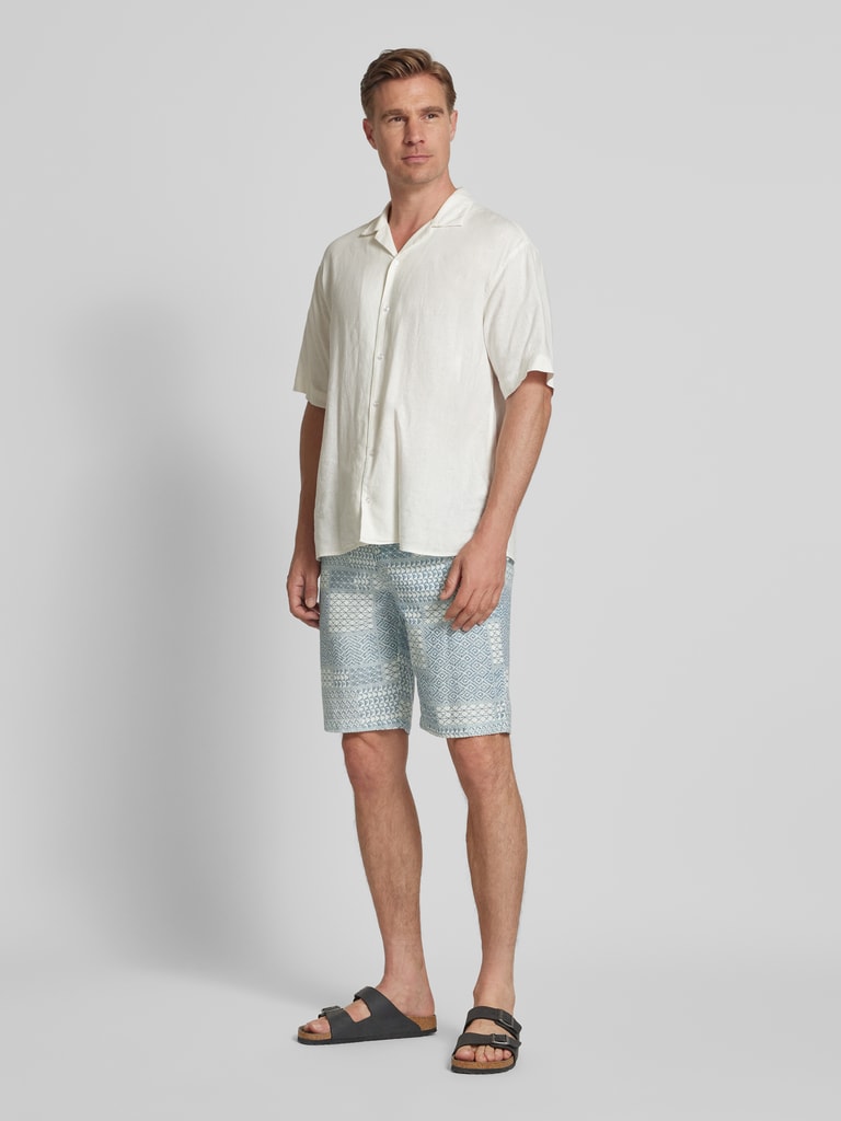 MCNEAL Bermuda met elastische band in lichtblauw online kopen | P&C