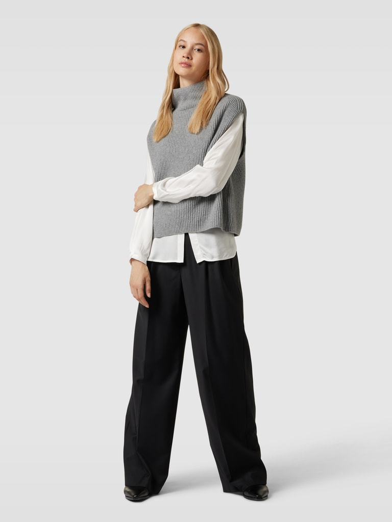 OPUS Strickpullover mit Turtleneck Modell 'Palisa' (hellgrau melange) online kaufen