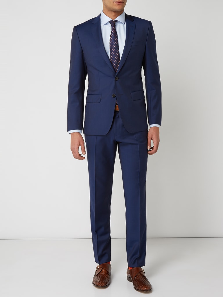 BOSS Slim Fit 2-Knopf-Sakko aus Schurwolle (royal) online kaufen
