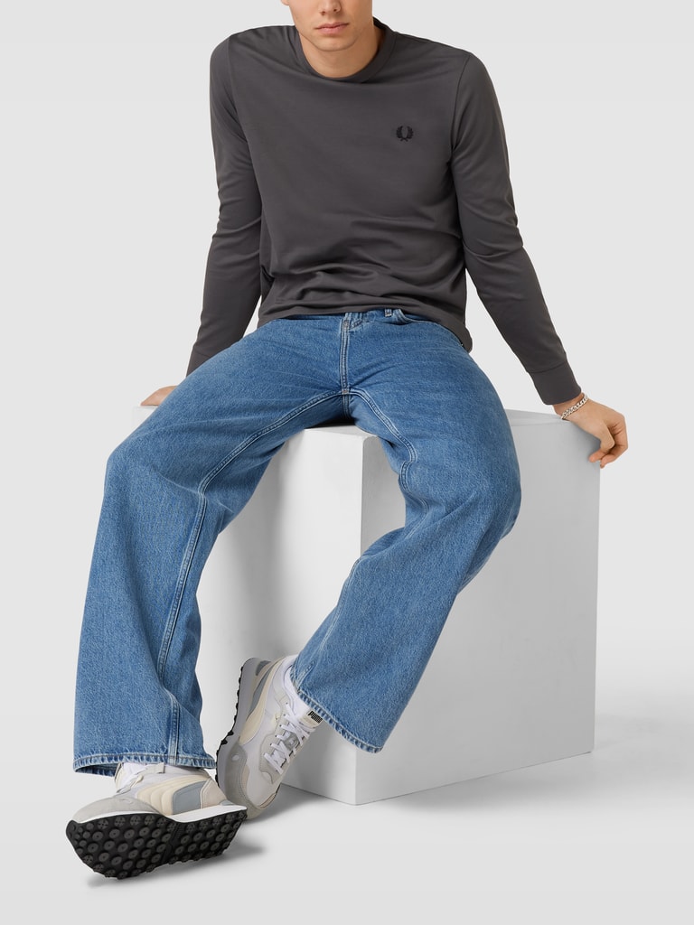 Fred Perry Longsleeve mit Logo-Print Modell 'Laurel' (graphit) online ...