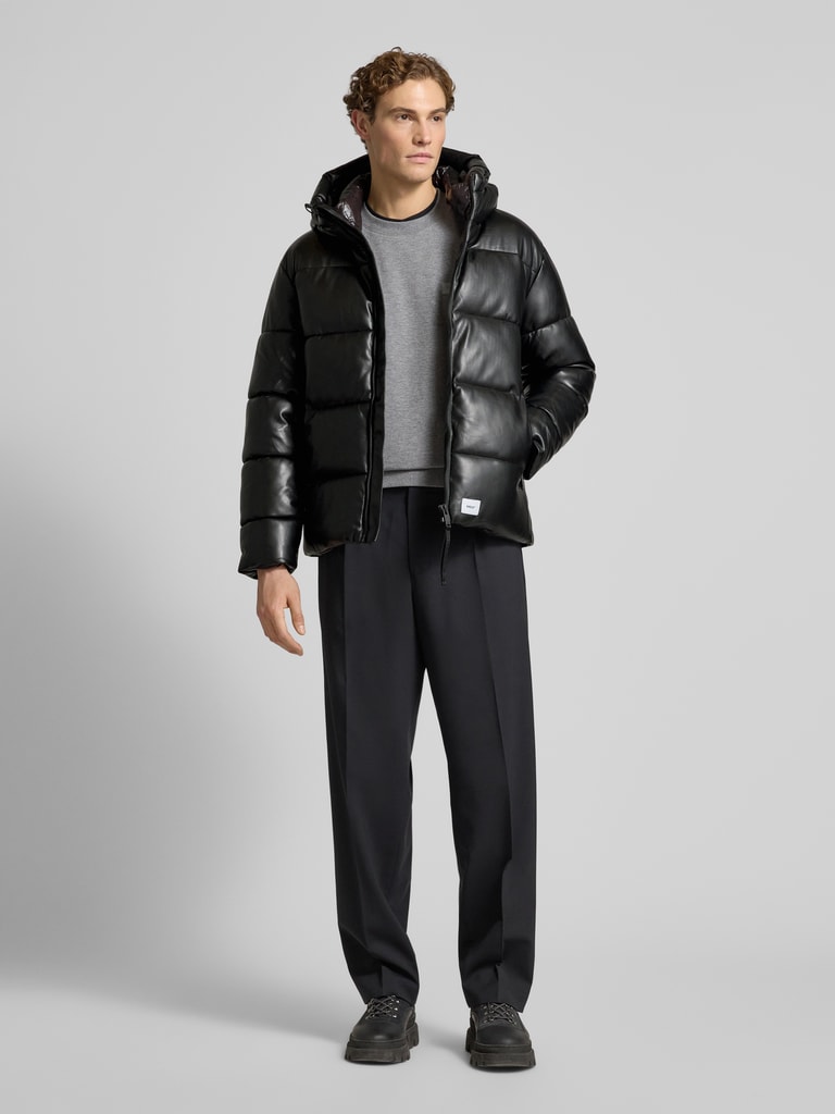 khujo Regular Fit Puffer Jacket mit Logo-Patch Modell 'Coen' (black ...