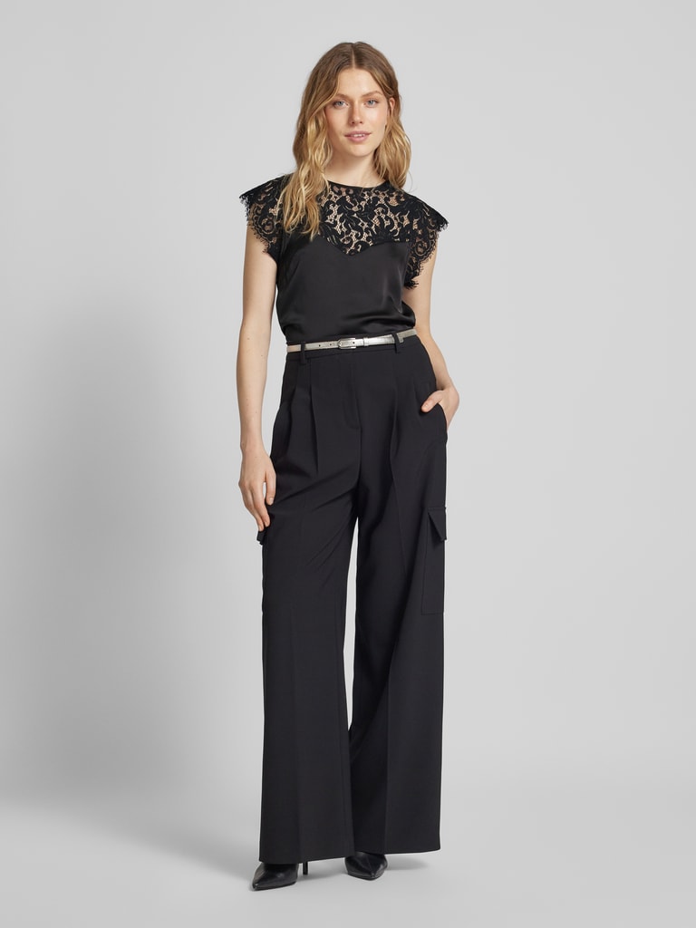 Guess Bluse mit Ausbrenner-Effekt Modell 'MARIE' (black) online kaufen