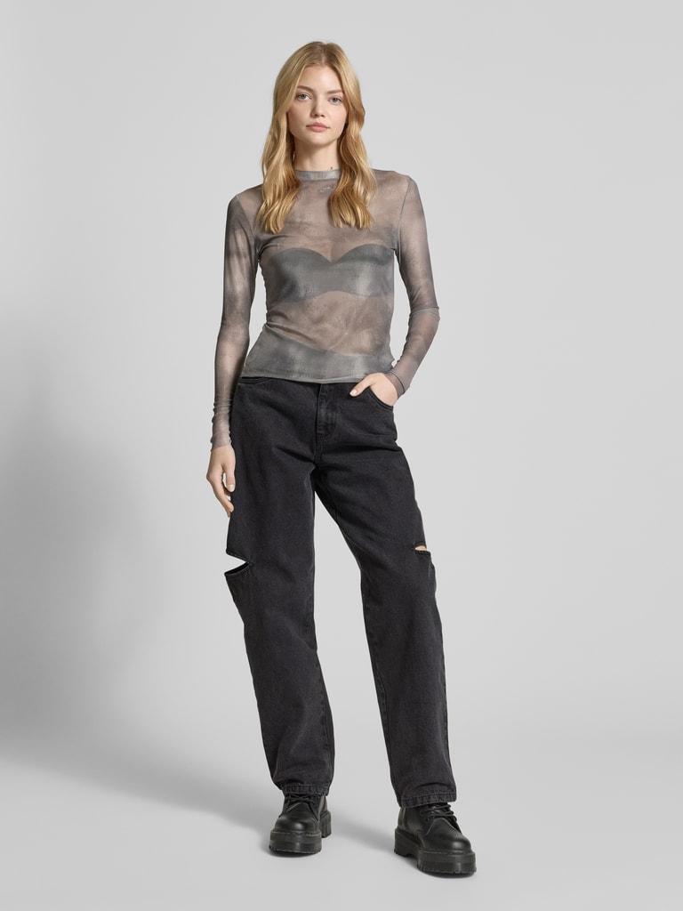 Karo Kauer Jeans mit 5-Pocket-Design (anthrazit) online kaufen