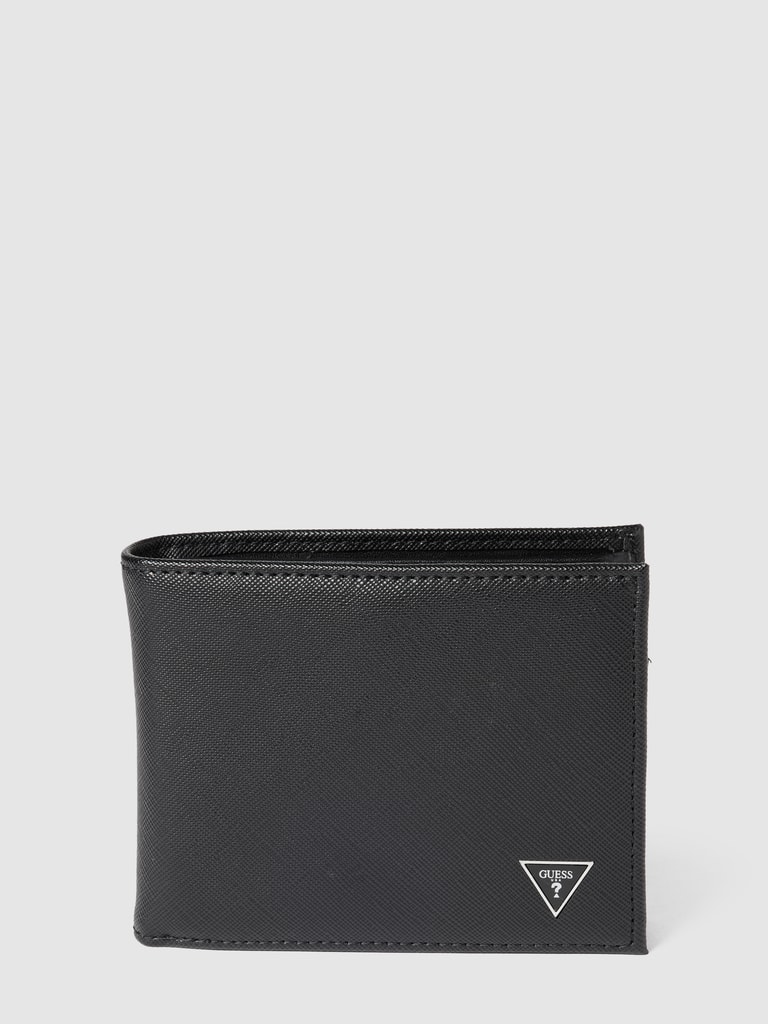 Guess Portemonnaie mit Logo-Patch (black) online kaufen