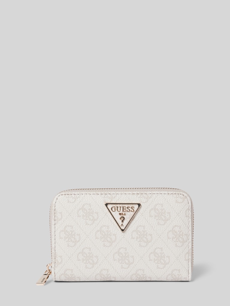 Guess Portemonnaie mit Label-Applikation Modell 'LAUREL' (ecru) online ...