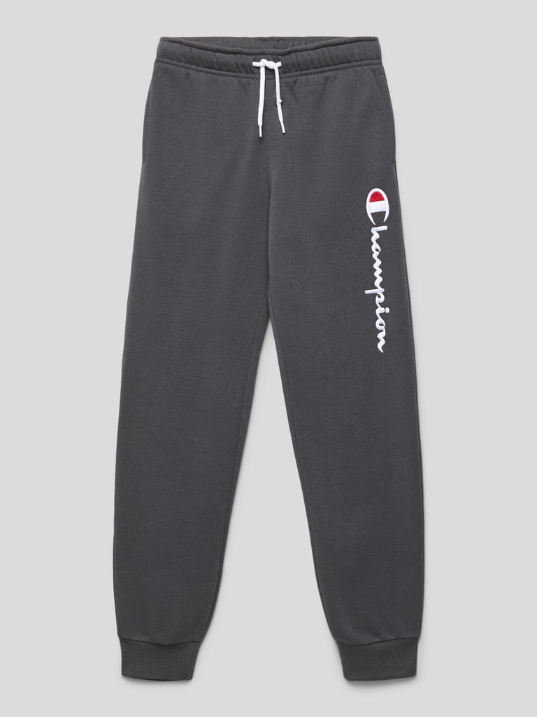 CHAMPION Sweatpants mit Logo-Stitching (graphit) online kaufen