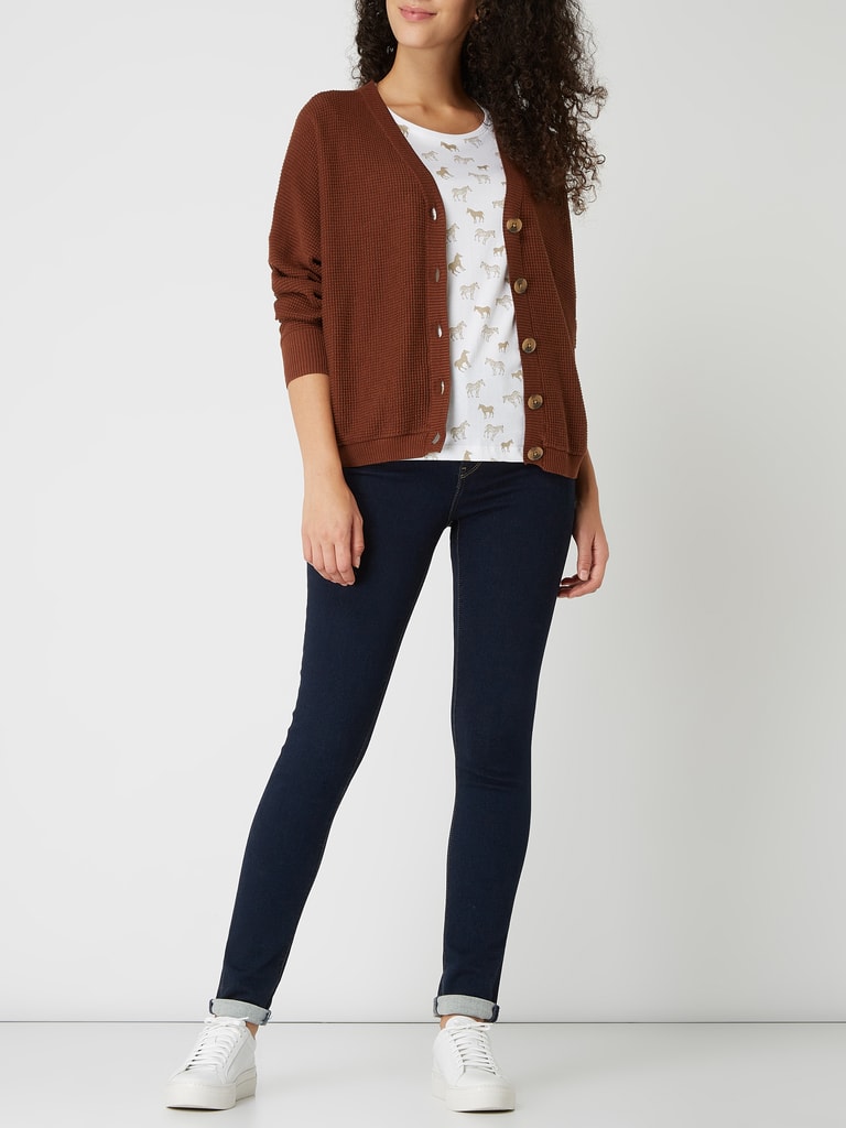 Montego T-Shirt mit Zebra-Muster (weiß) online kaufen