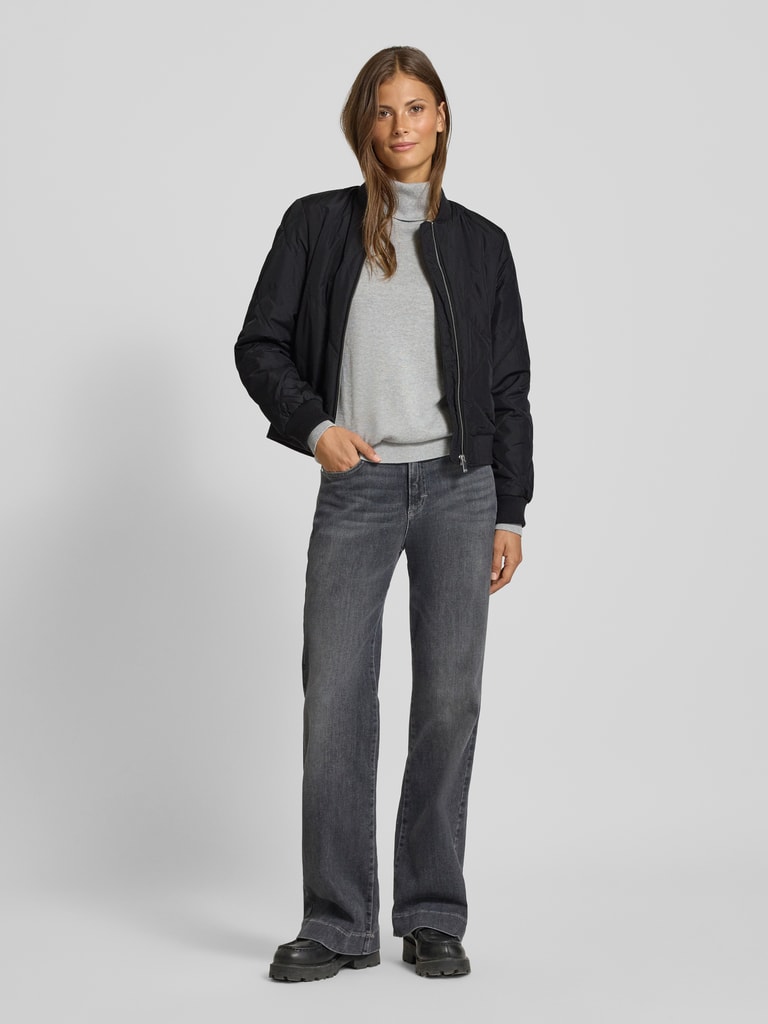 Tom Tailor Denim Regular fit collegejack met doorgestikte naden in ...