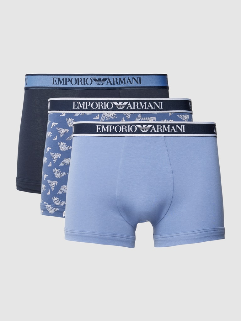 Emporio Armani Trunks mit elastischem Logo-Bund im 3er-Pack (jeansblau ...