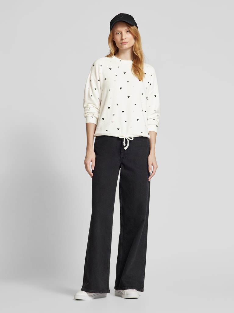 Tom Tailor Denim Regular fit gebreide pullover van viscosemix in wit ...