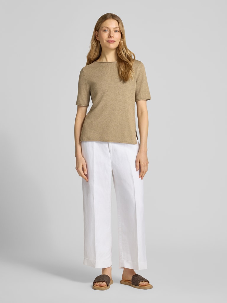 Marc O'Polo Regular Fit Pullover aus Baumwoll-Leinen-Mix (beige) online ...