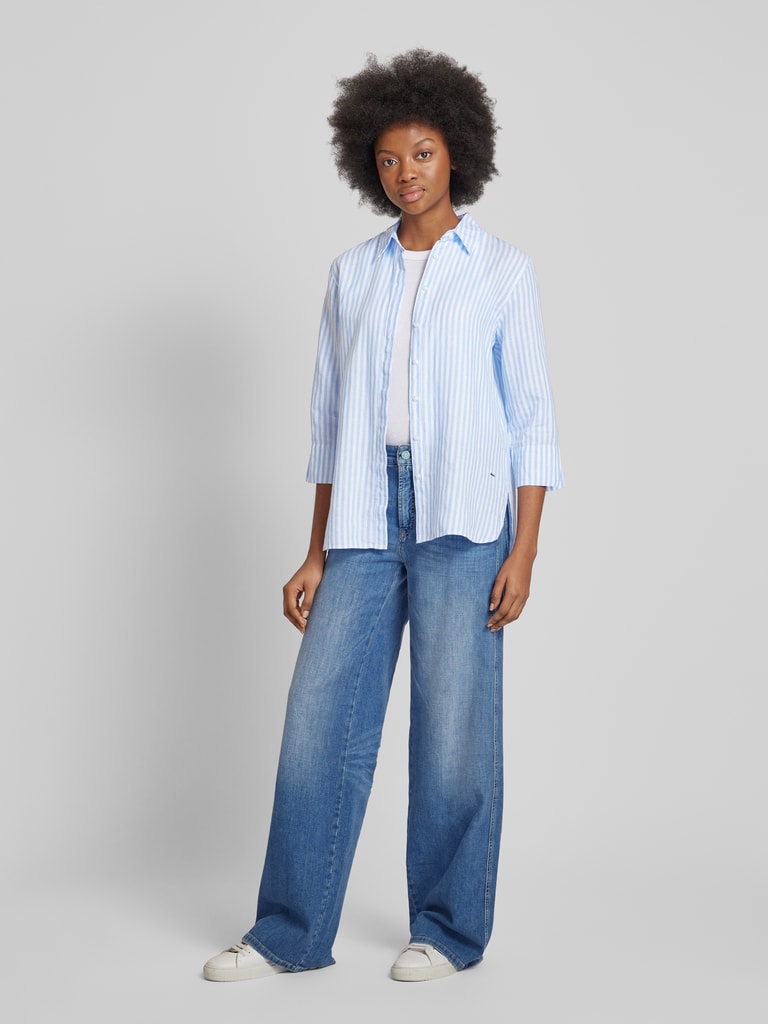 Kup online Brax Bluzka lniana ze wzorem w paski model ‘STYLE.VICKI ...