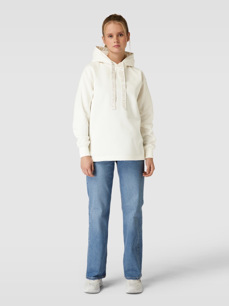 Calvin Klein Jeans Hoodie mit Label-Details (ecru) online kaufen