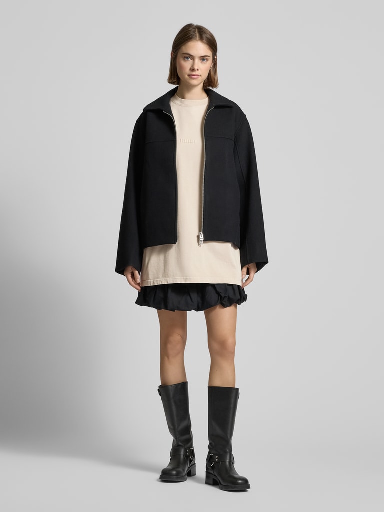 Karo Kauer Oversized T-Shirt mit Label-Print Modell 'UNITY' (taupe ...