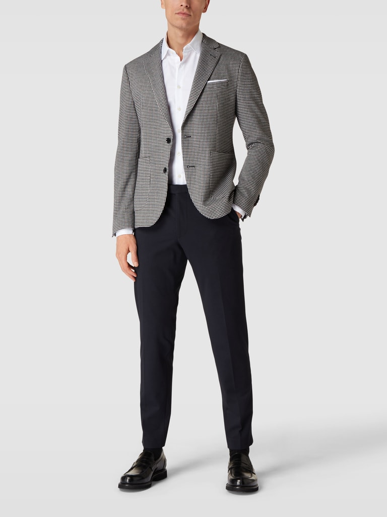 Cinque Regular Fit Sakko mit Hahnentrittmuster Modell 'Dati' (black ...