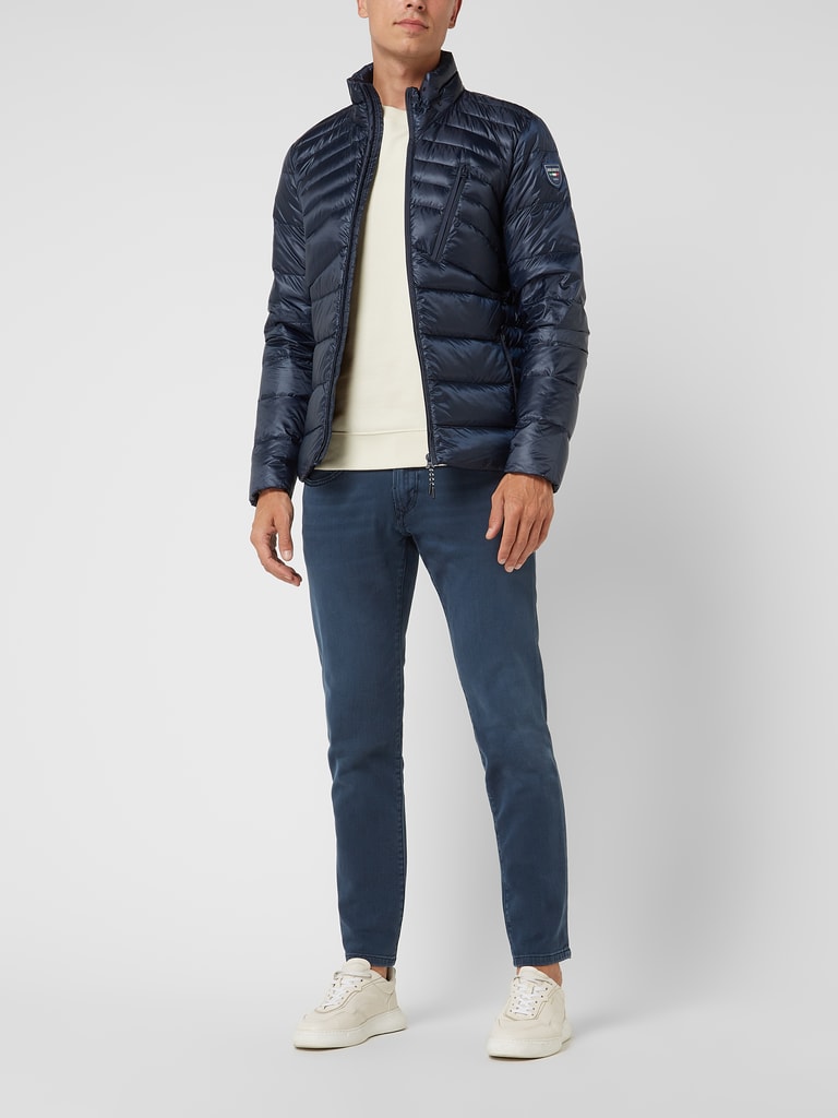 Kup online DOLOMITE Kurtka puchowa ze stójką model ‘Corvara’ (granatowy)