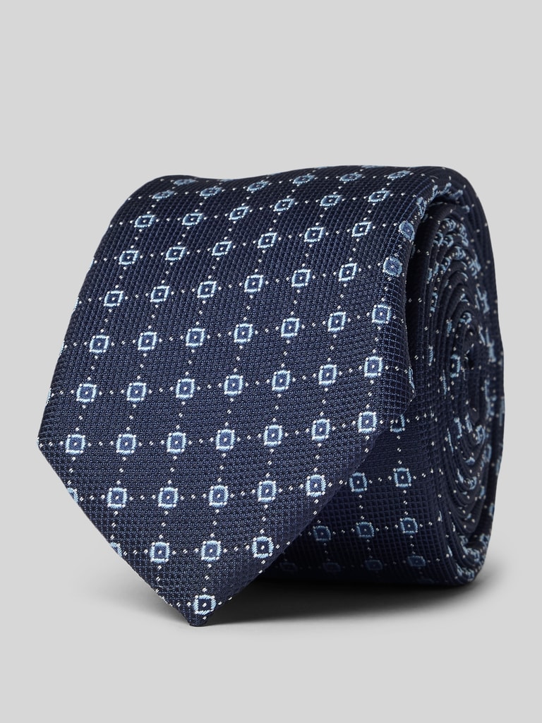 BOSS Krawatte mit Allover-Muster (marine) online kaufen