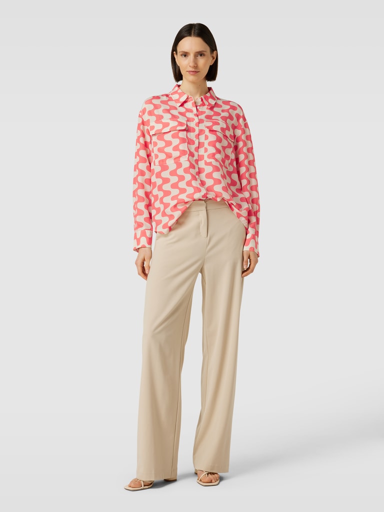 OPUS Hemdbluse mit grafischem Muster Modell 'Fridami' (koralle) online ...