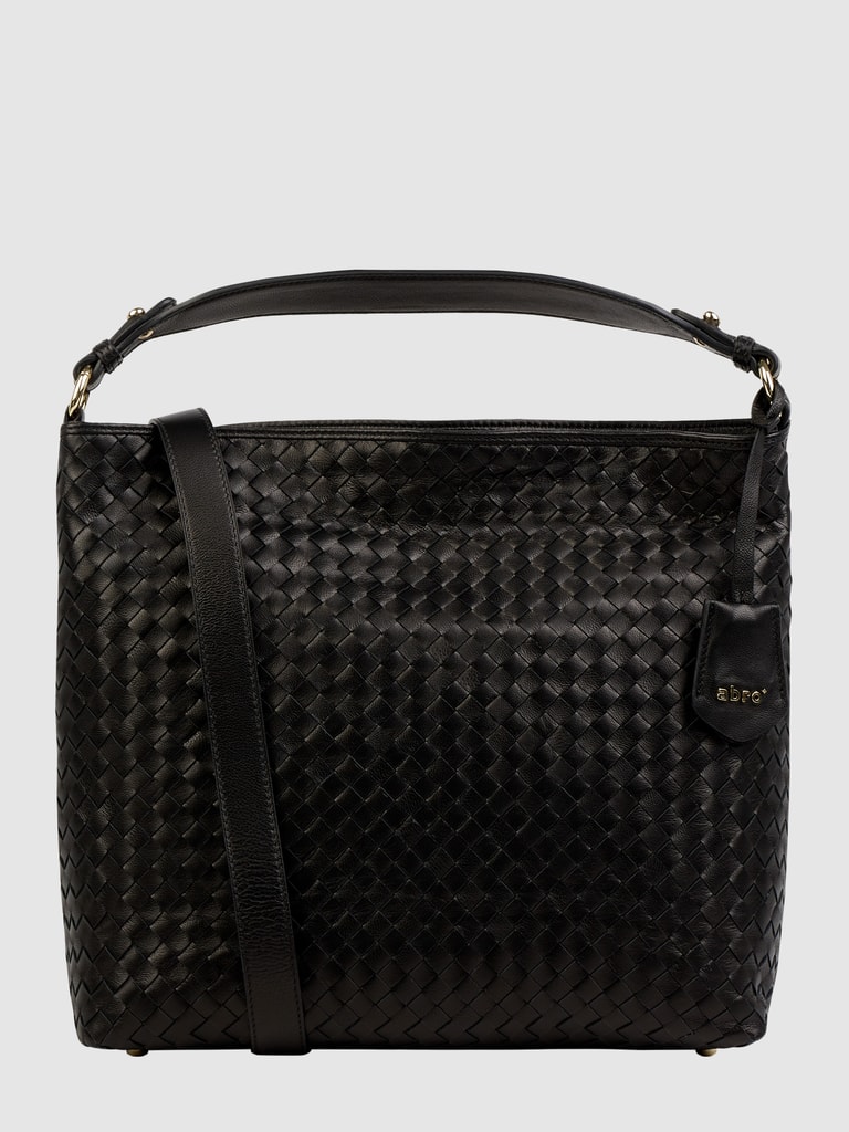 Kup online Abro Torba hobo ze skóry (czarny)