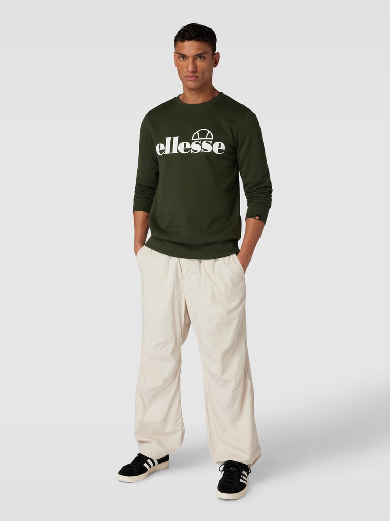 Ellesse Sweatshirt mit Label-Print Modell 'Bootia' (dunkelgruen) online ...