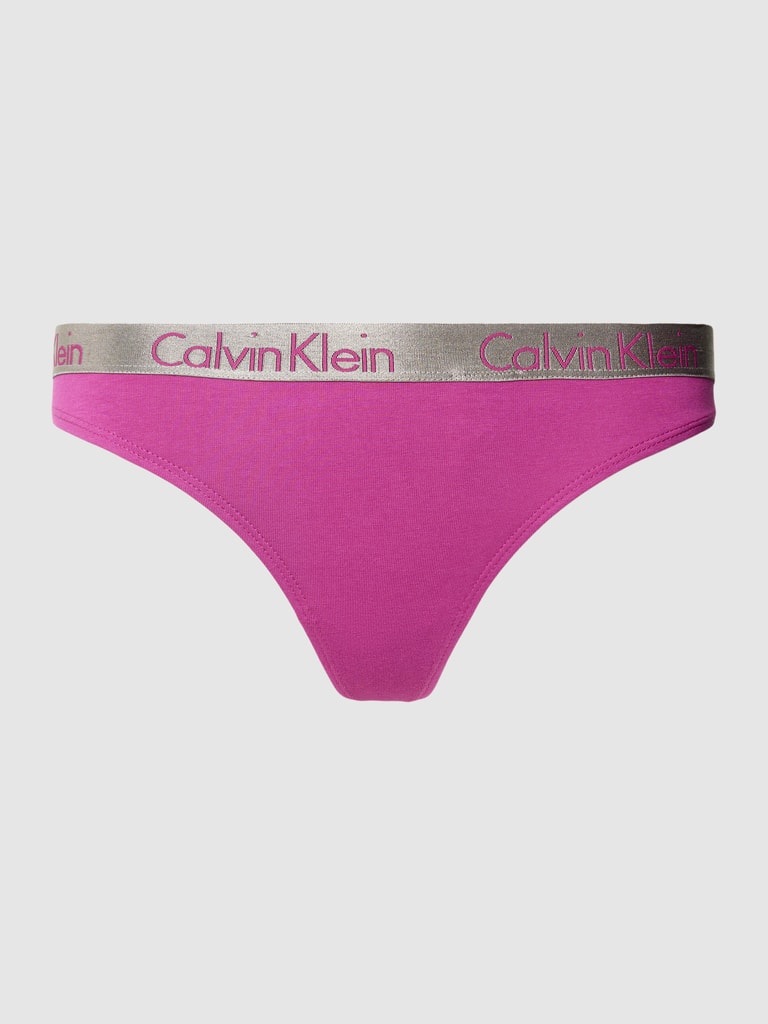 Kup online Calvin Klein Underwear Stringi z elastycznym pasem z logo ...