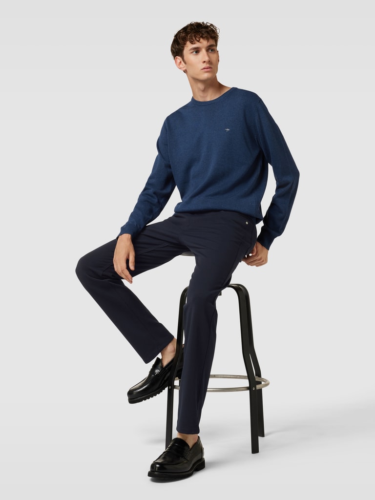 Christian Berg Men Hose mit Viskose-Anteil im 5-Pocket-Design (marine ...