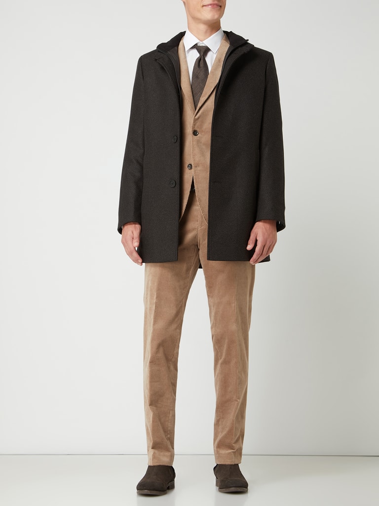Carl Gross Slim Fit Anzughose aus Cord Modell 'Shiver' (beige) online ...