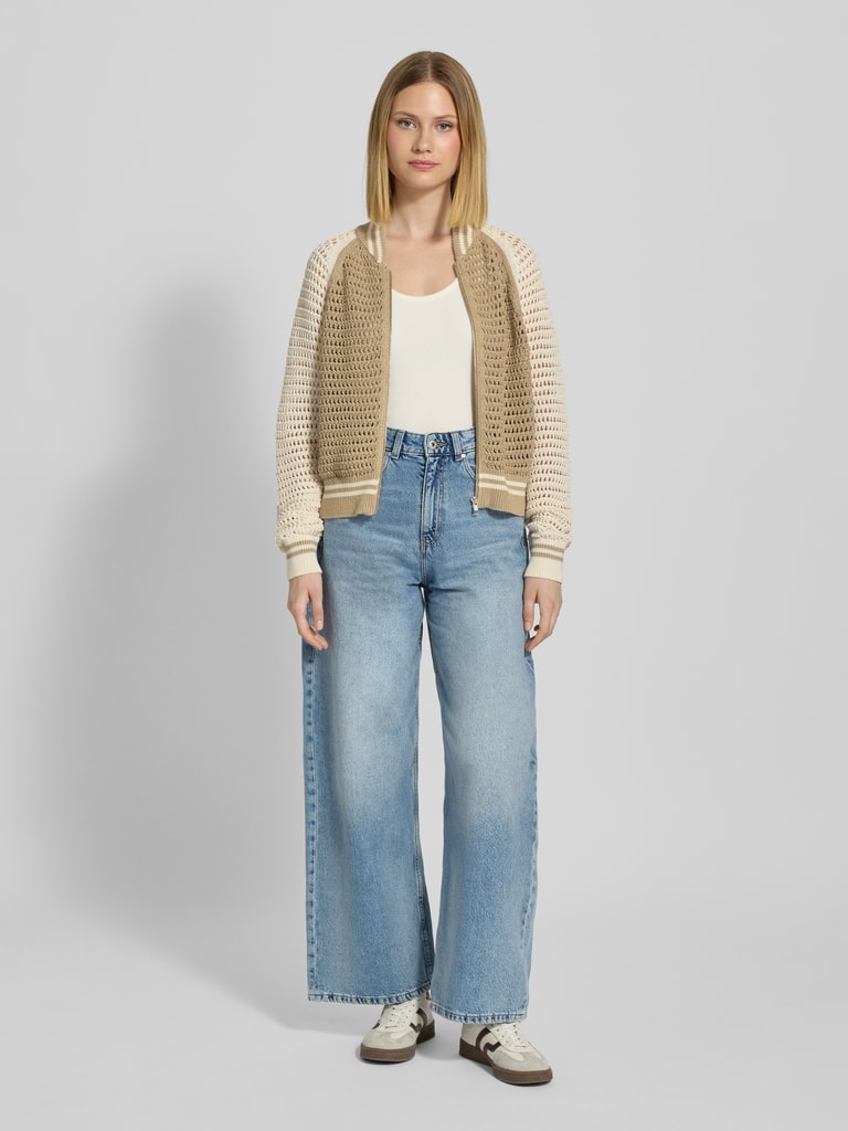 Drykorn Strickjacke mit Stehkragen Modell 'NALFY' (offwhite) online kaufen