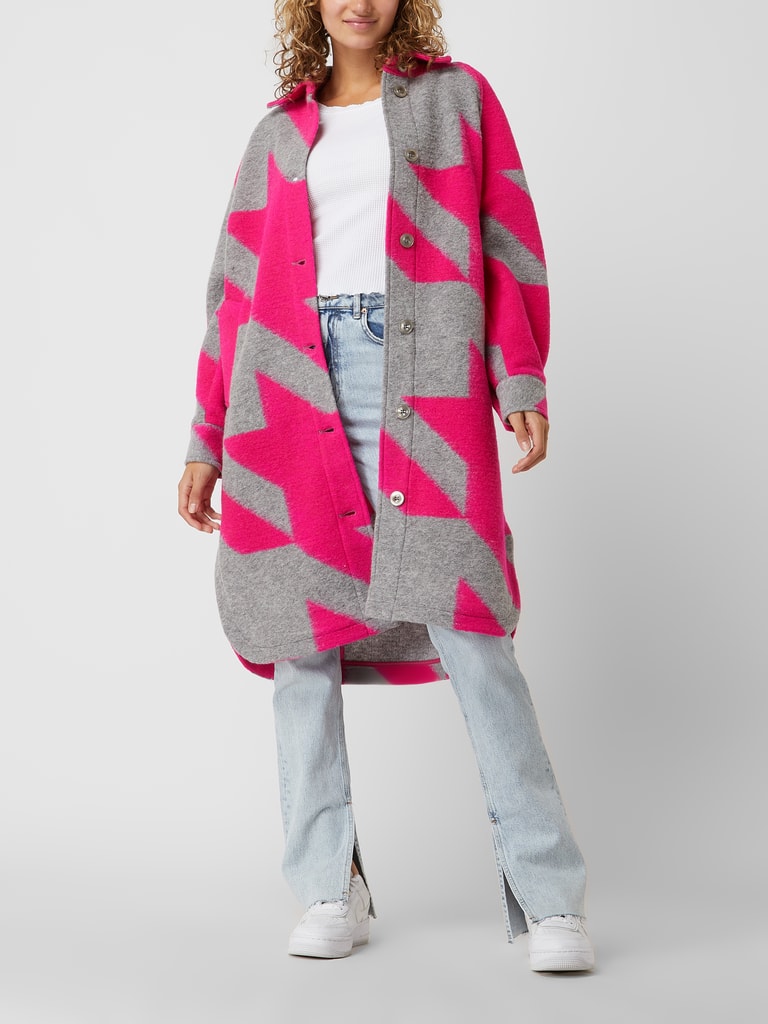 Risy & Jerfs Lange jas met wol, model 'Cottbus' in roze online kopen | P&C